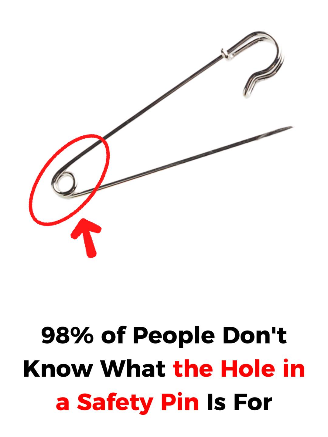 What’s the Purpose of That Tiny Hole in a Safety Pin? - Amazing