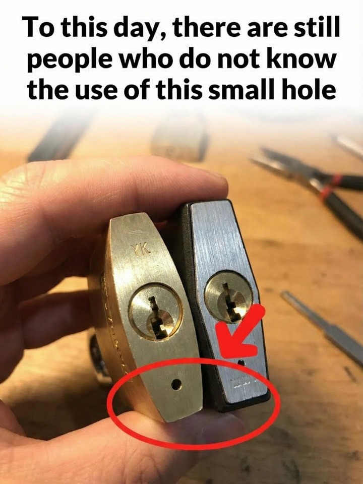 The Real Purpose of the Small Hole at the Bottom of a Padlock - Amazing